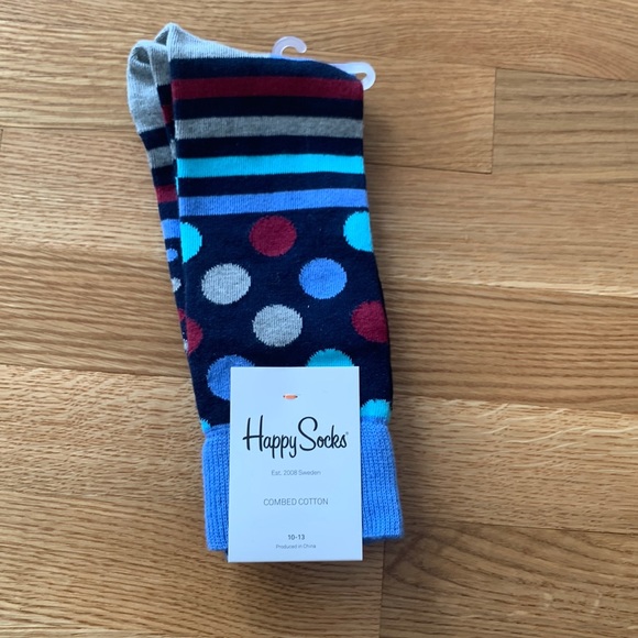 Happy Socks | Underwear & Socks | Nwt Mens Happy Socks Dots And Stripes ...